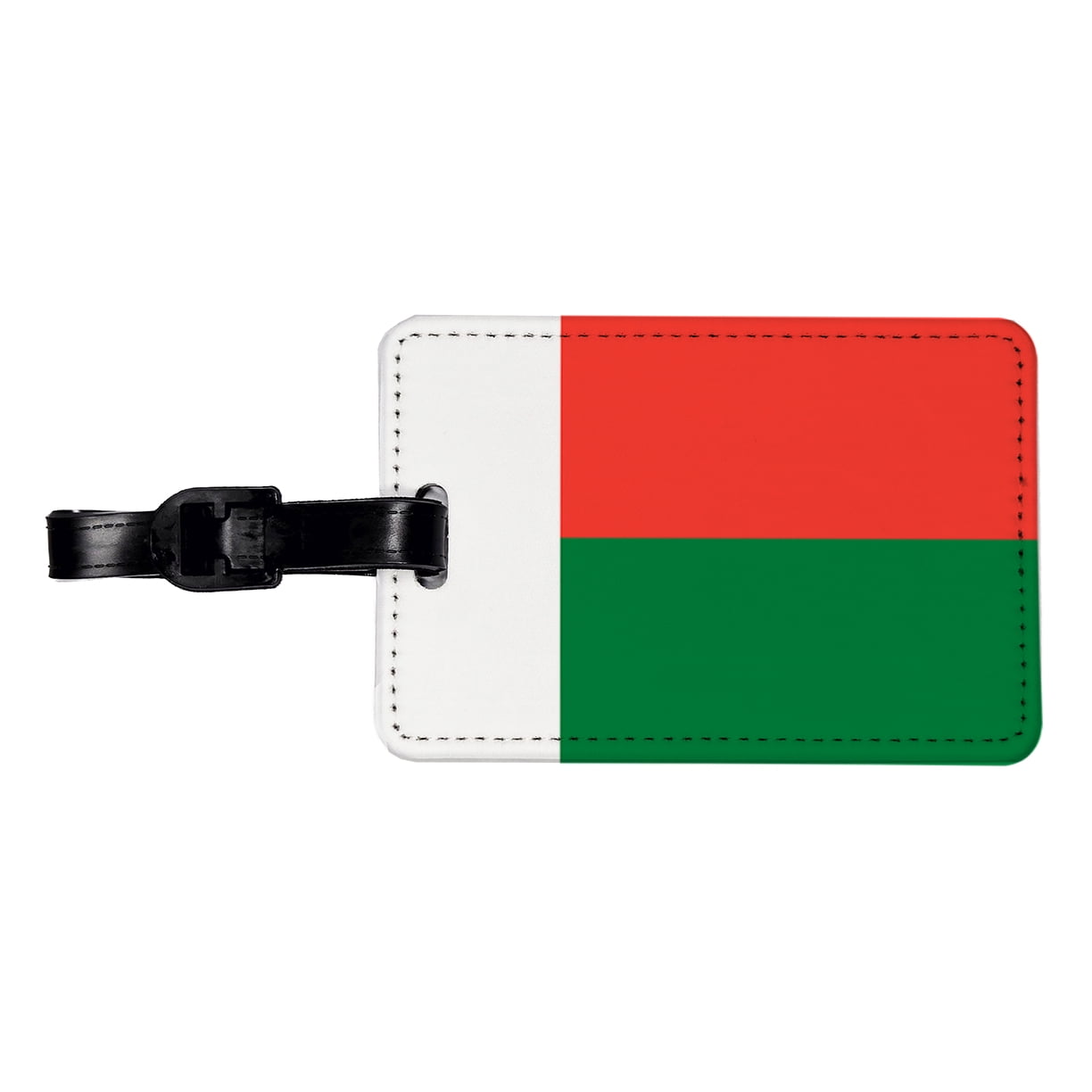 Madagascar Country Flag Faux Leather Travel Luggage Tag - Walmart.com