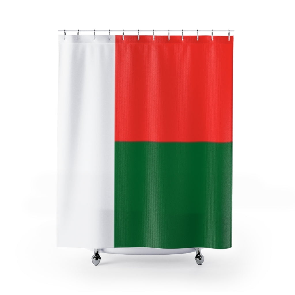 Madagascar Flag Premium 71"x74" Waterproof Shower Curtain for Stylish ...