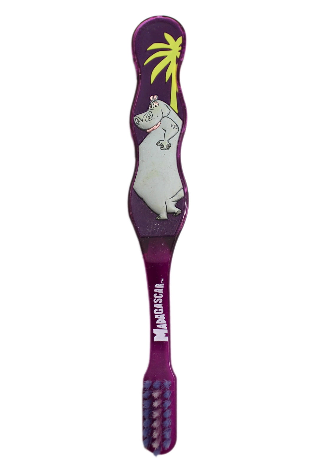 Madagascar Gloria Hippo Violet Colored Soft Grip Kids Toothbrush ...