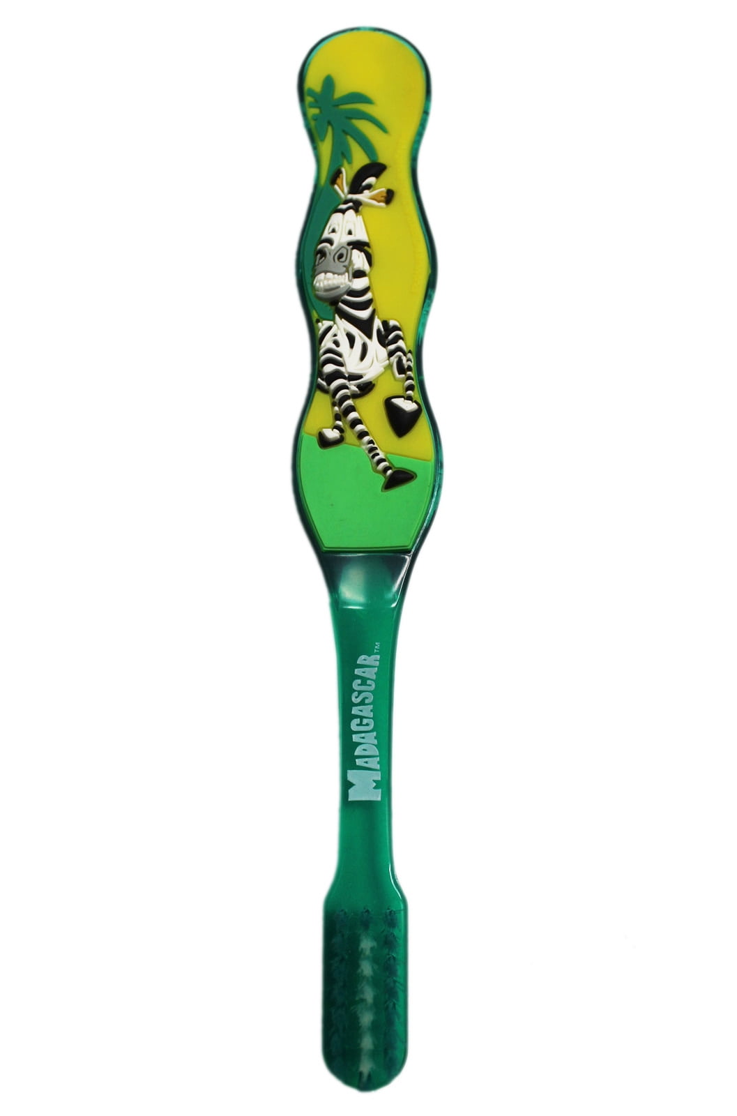 Madagascar Marty Zebra Toothbrush- kid size Green Soft Grip Kids ...