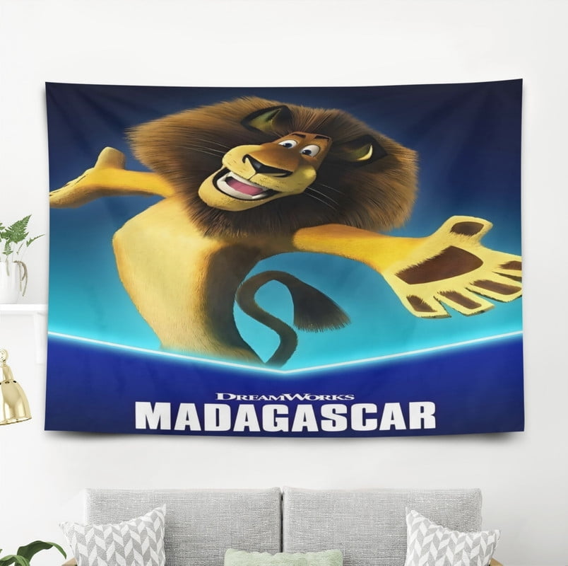 Madagascar Pattern Wall Hanging 50*60 Inches High-Quality Peach Skin ...