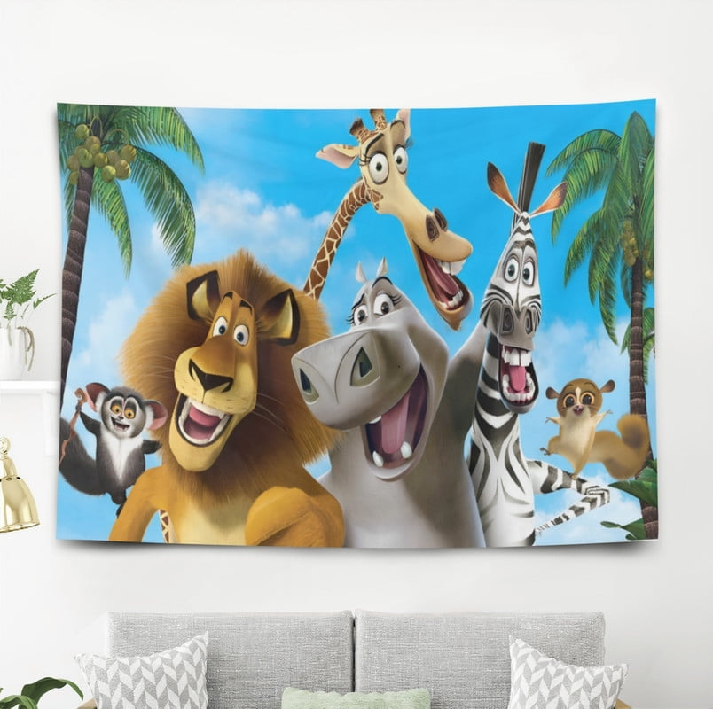 Madagascar Tapestry Gift Wall Hanging Backdrop For Any Room Bedroom ...