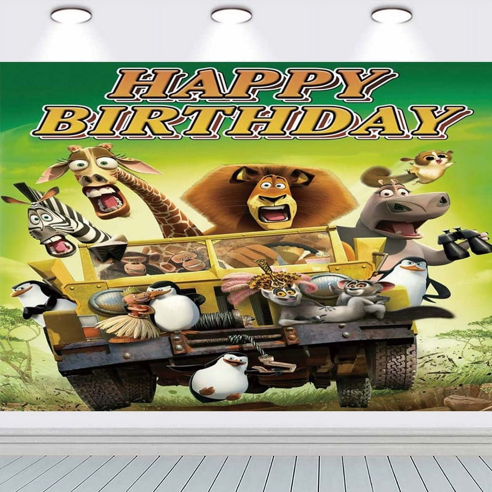 Madagascar Taspestry Background Wall Post Banner Backdrop Decor Party ...