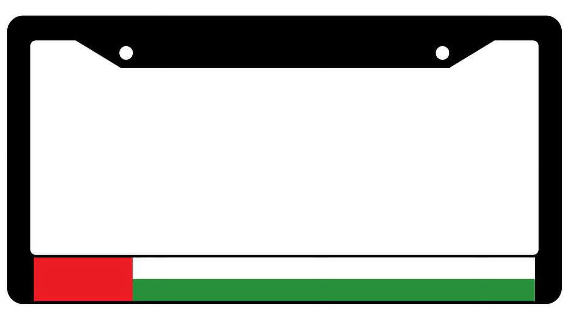 Madagascar World Flag Black Plastic License Plate Frame - Walmart.com