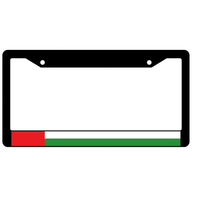 Madagascar World Flag Black Plastic License Plate Frame - Walmart.com