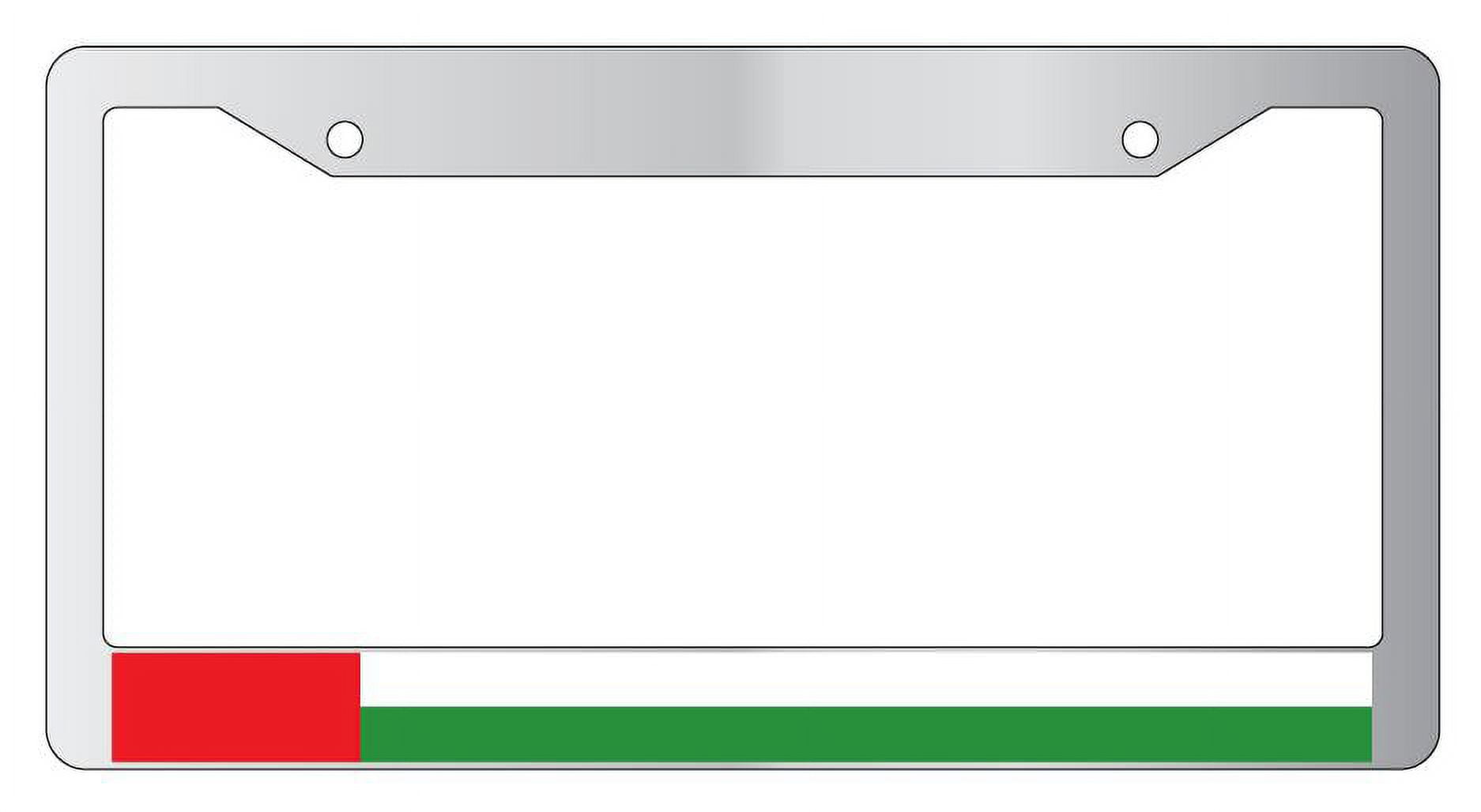 Madagascar World Flag Chrome Plastic License Plate Frame - Walmart.com