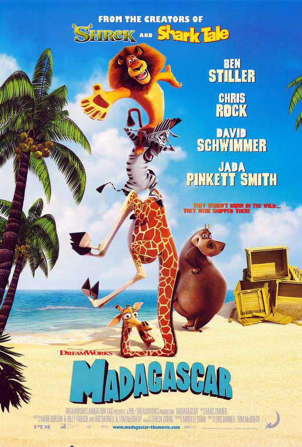 Madagascar - movie POSTER (Style D) (27" x 40") (2005) - Walmart.com