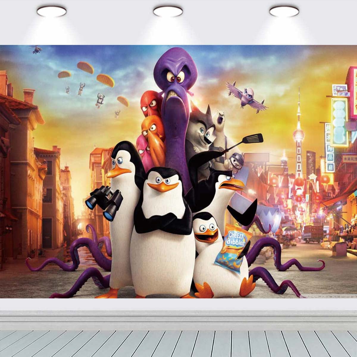 Madagascar school Poster Backdrop Banner Party Supplies Birthday ...