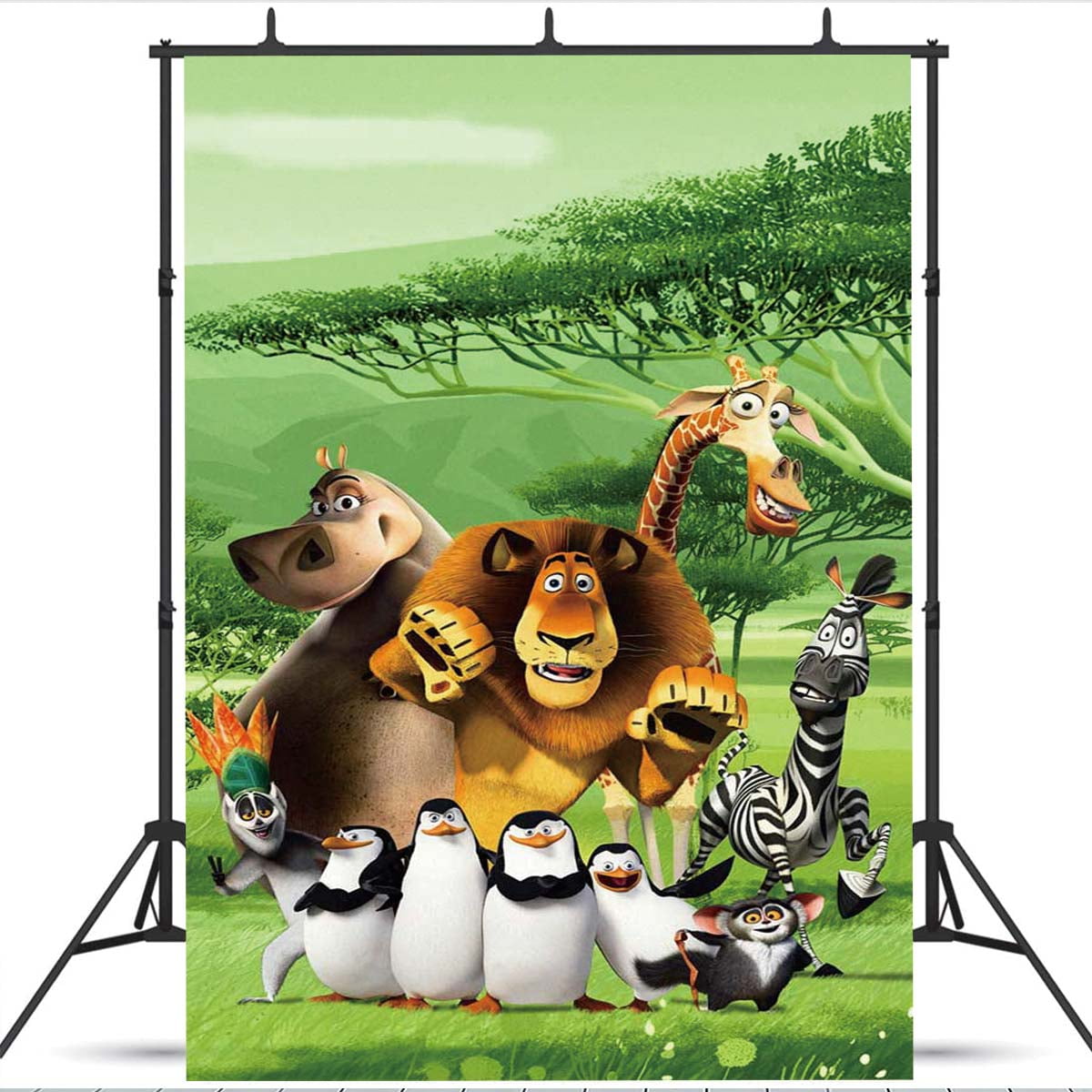 Madagascar school Poster Wall Decor Birthday Banner Backdrop Background ...