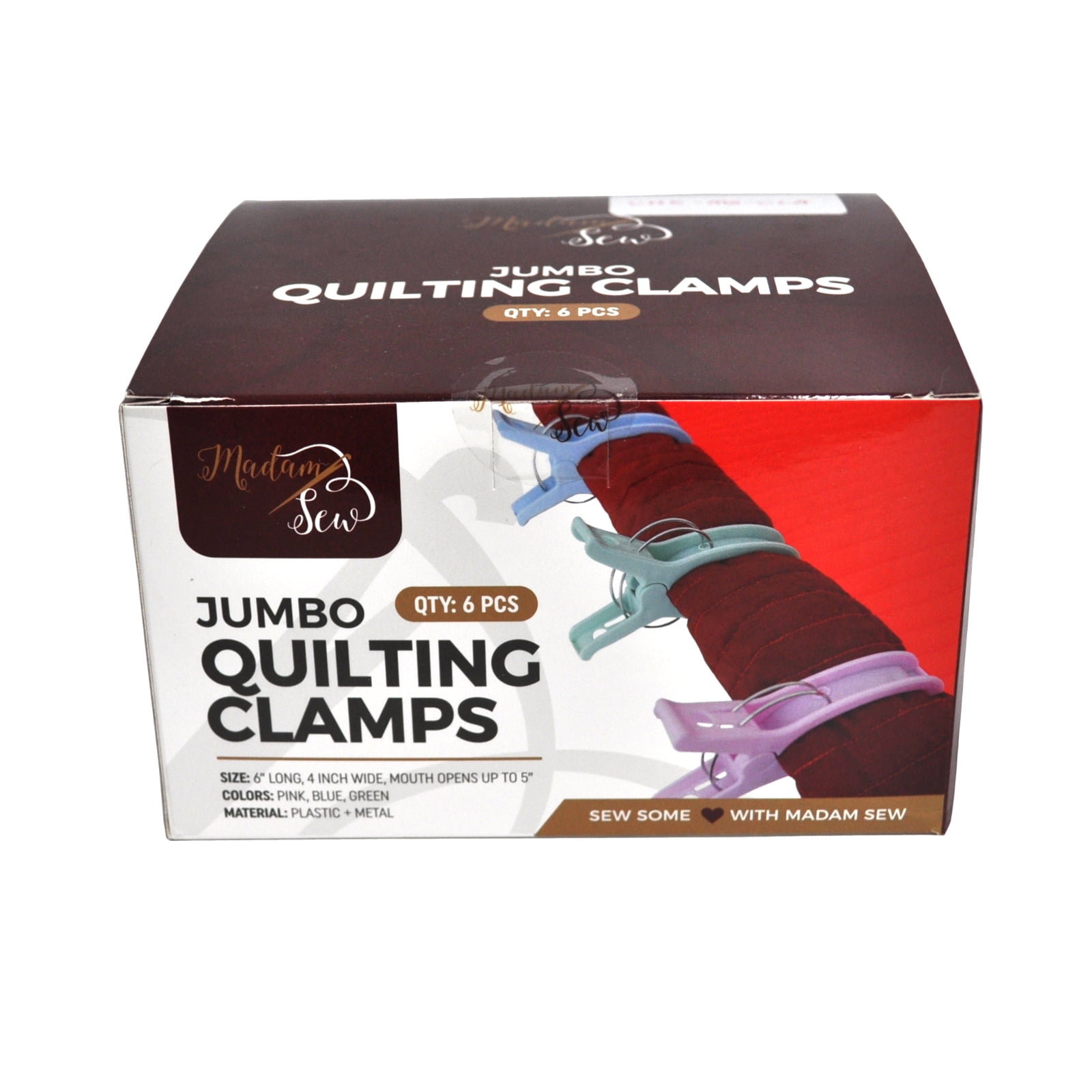 Madam Sew XL Jumbo Quilting Clamps 6pk - Walmart.com