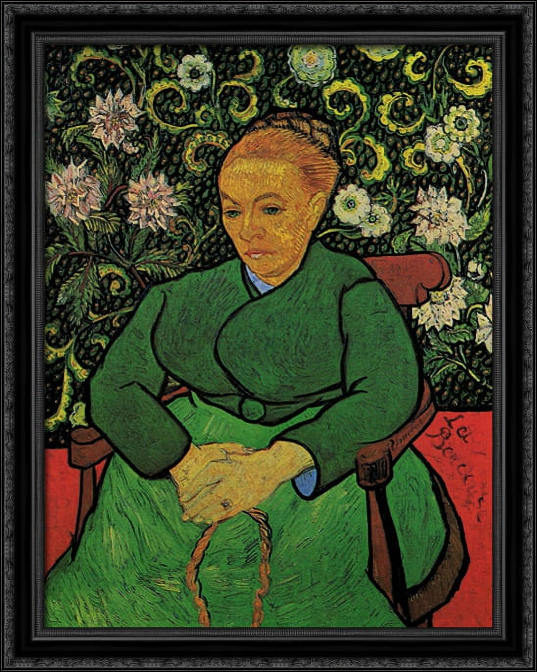 Madame Augustine Roulin 28x34 Large Black Ornate Wood Framed Canvas Art ...