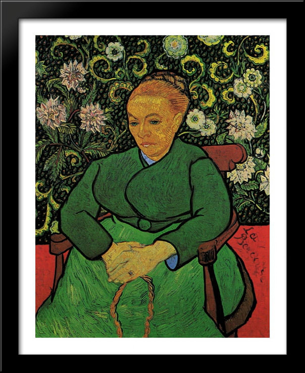 Madame Augustine Roulin 28x34 Large Black Wood Framed Print Art by ...