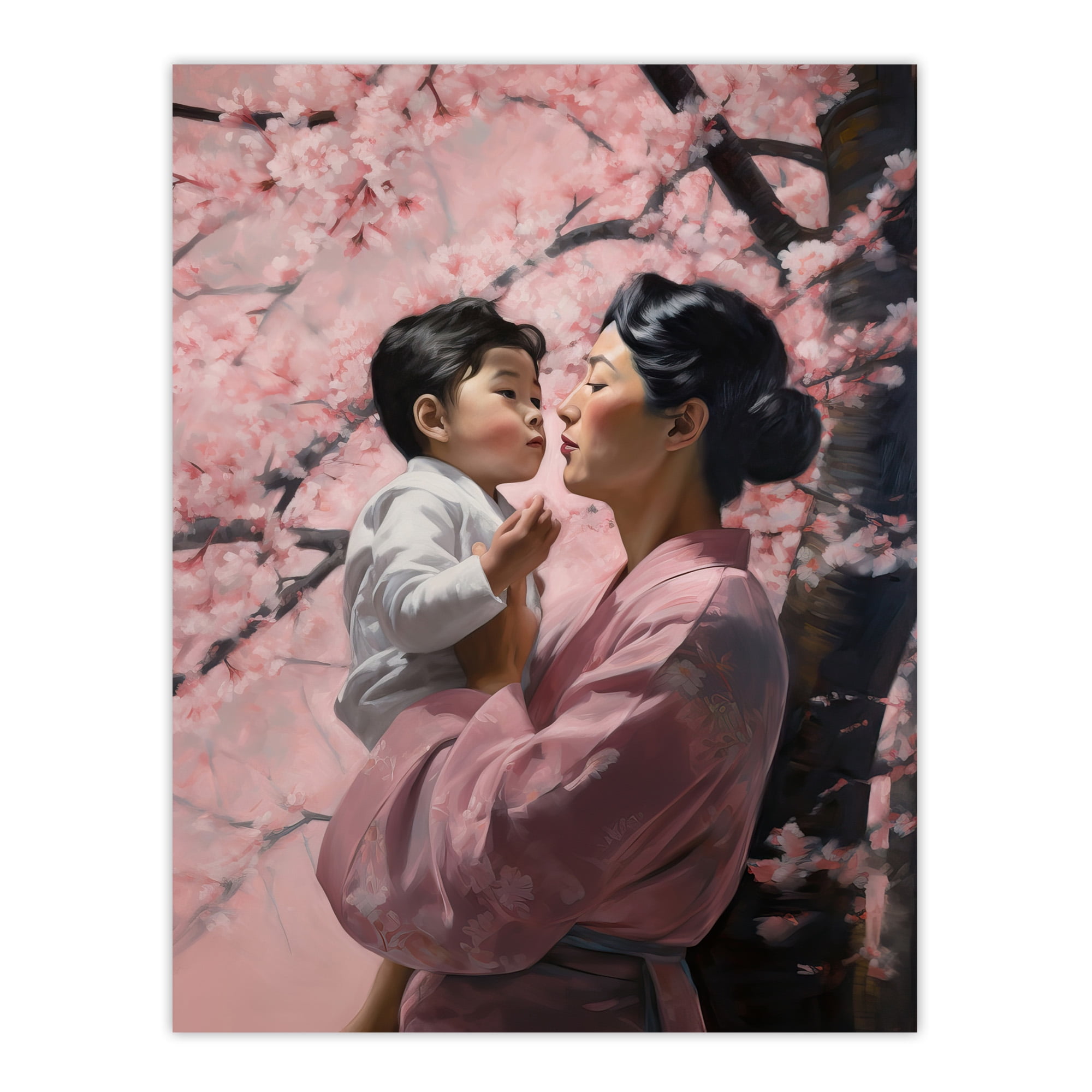 Madame Butterfly Opera Mother And Son Under Cherry Blossom Tree Under ...