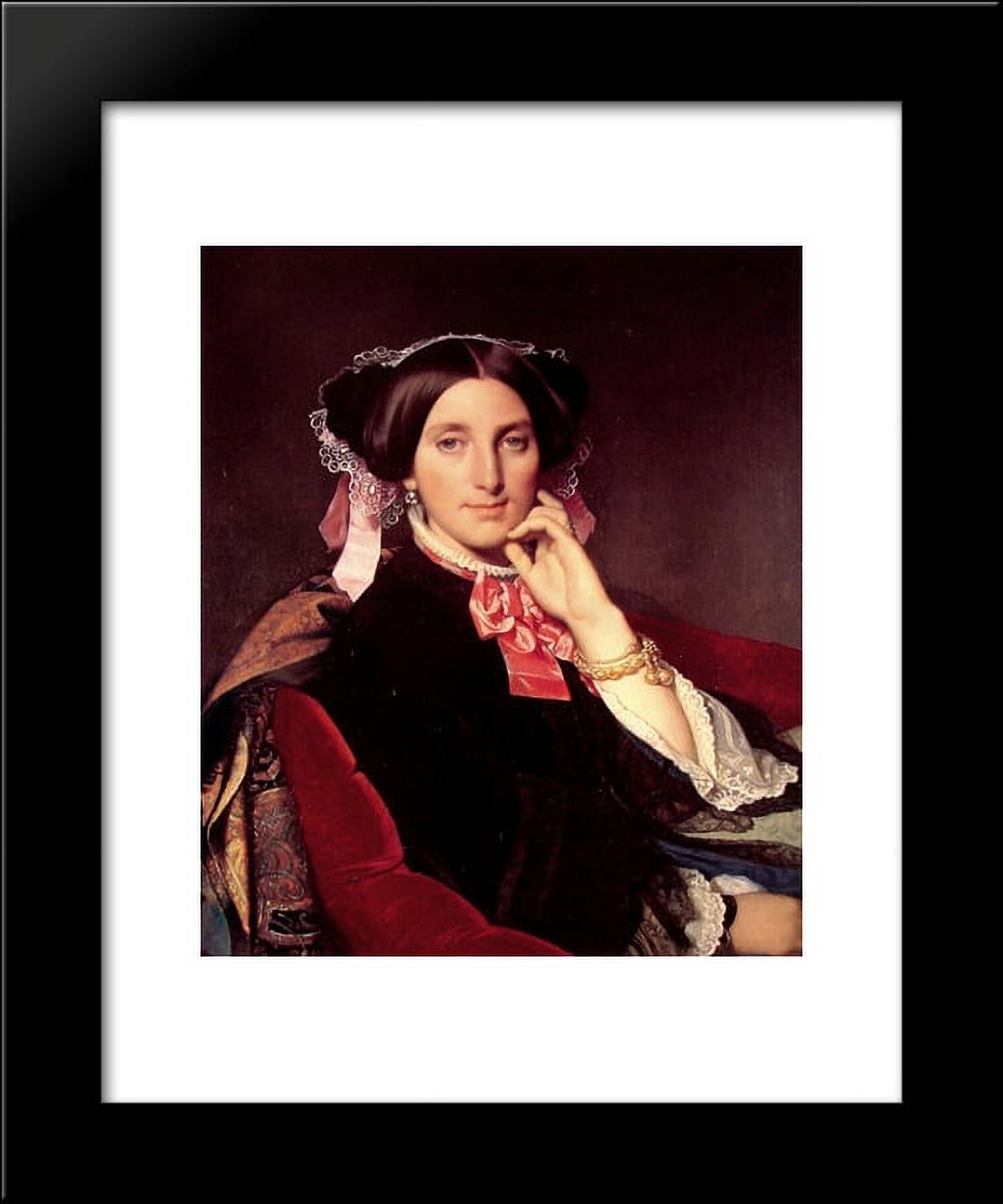Madame Gonse 20x24 Framed Art Print by Jean Auguste Dominique Ingres ...