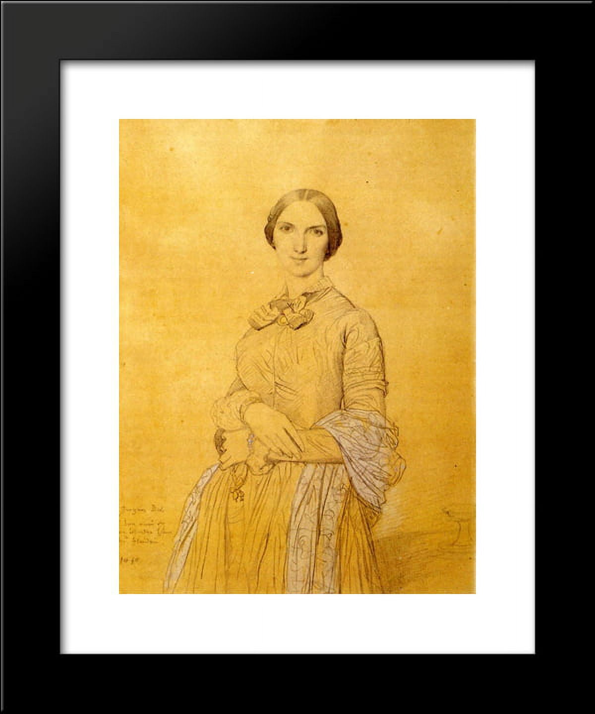 Madame Hippolyte Flandrin, born Aimée Caroline Ancelot 20x24 Framed Art ...