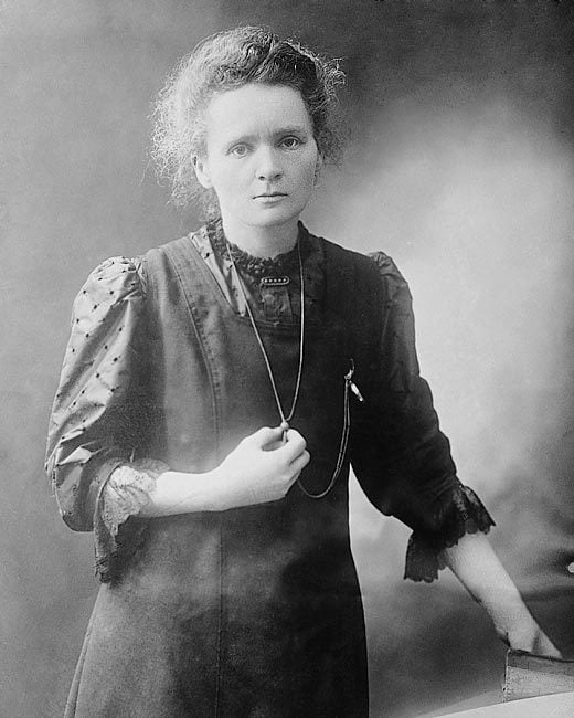 Madame Marie Curie Portrait Style - A - 12x18 Inch Laminated Aviation ...