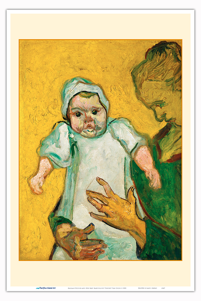 Madame Roulin and Her Baby Marcelle - From an Original Color Painting ...