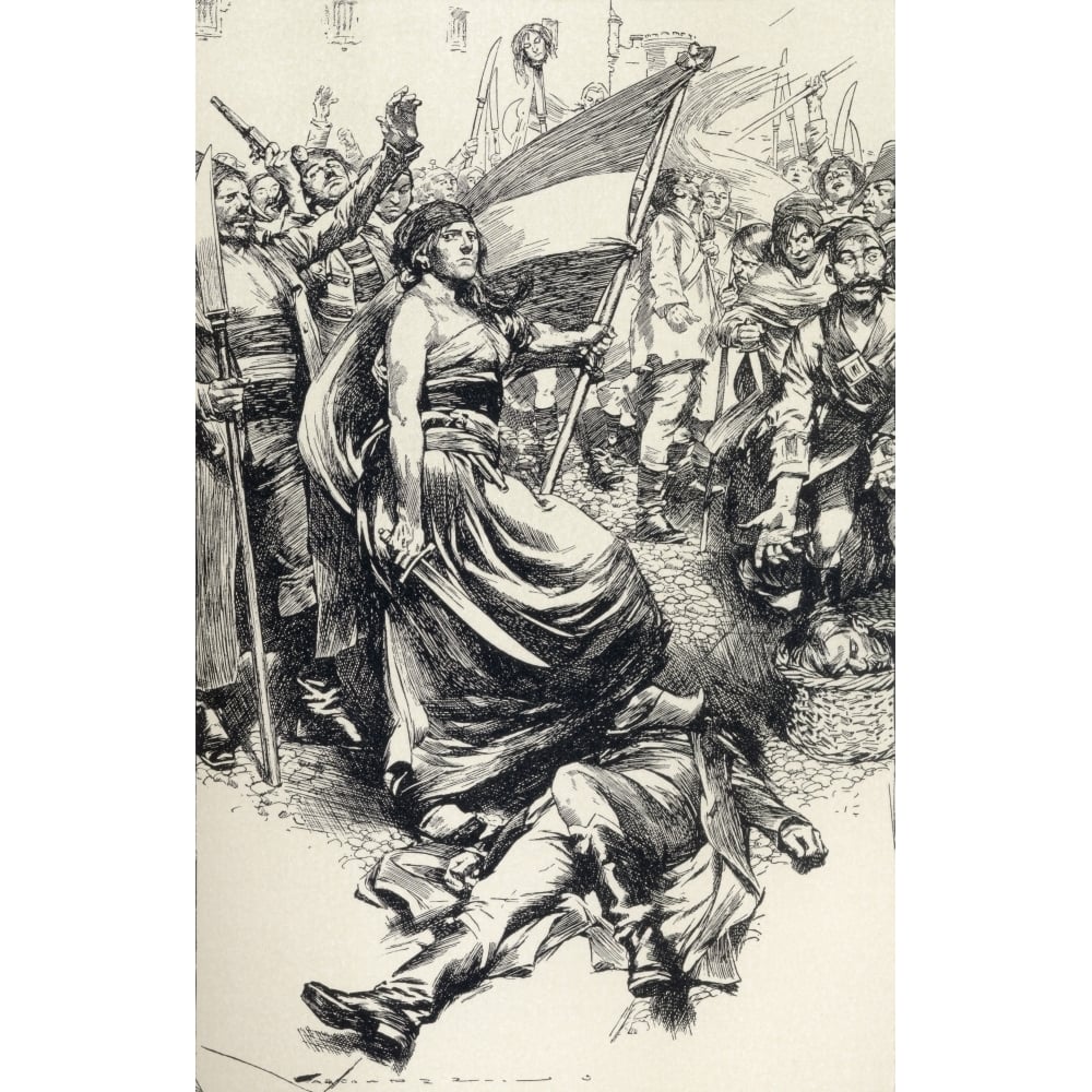 Madame Th_r se Defarge. Illustration By Max Cowper From The Book A Tale ...