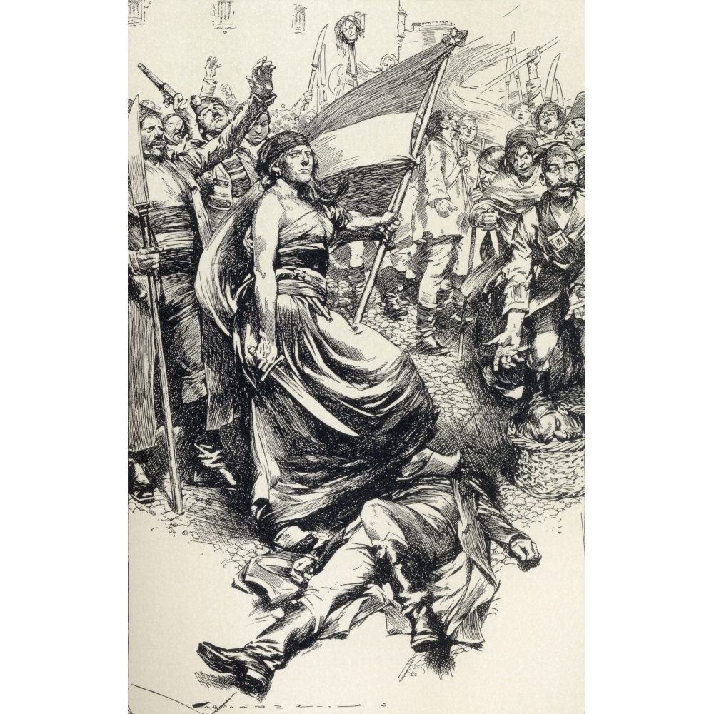 Madame Th_r se Defarge. Illustration By Max Cowper From The Book A Tale ...