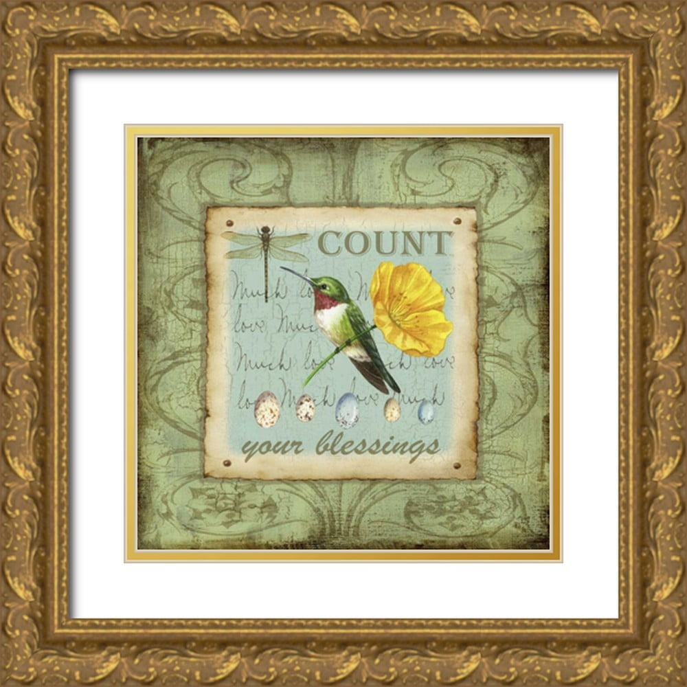 Maday, Jane 12x12 Gold Ornate Wood Framed with Double Matting Museum ...