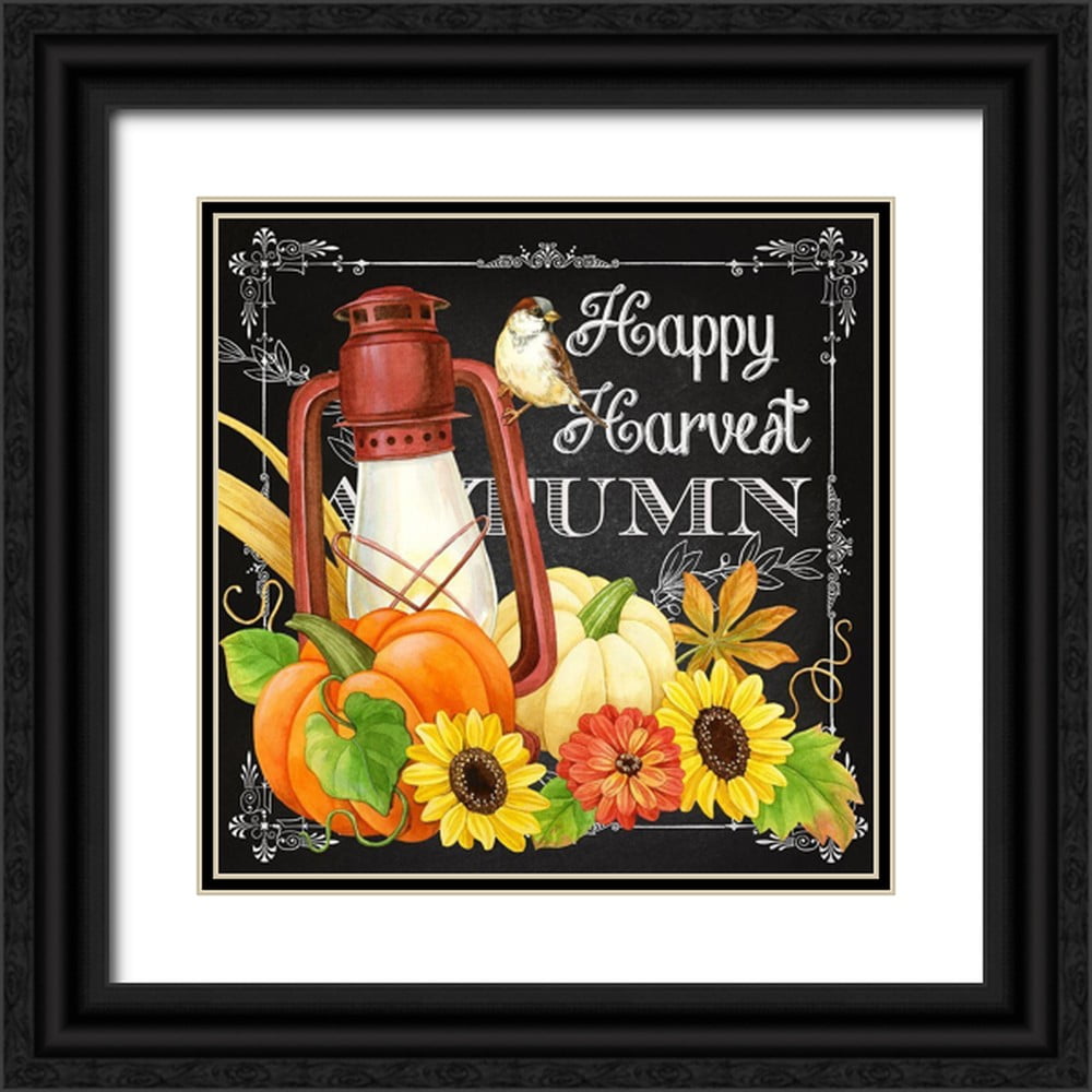 Maday, Jane 15x15 Black Ornate Wood Framed with Double Matting Museum ...