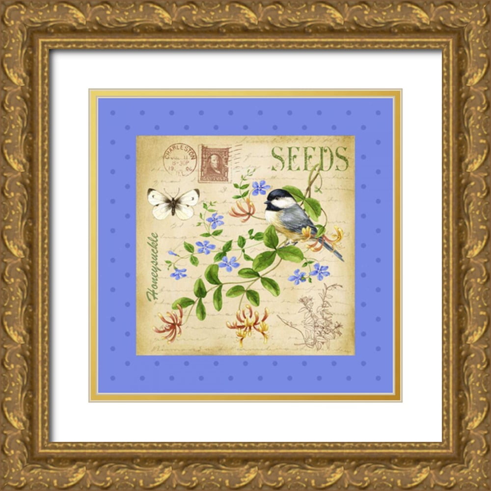 Maday, Jane 15x15 Gold Ornate Wood Framed with Double Matting Museum ...
