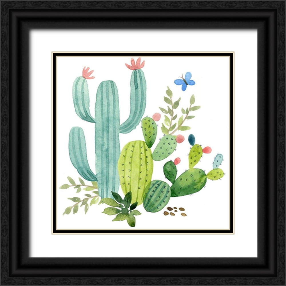 Maday, Jane 20x20 Black Ornate Wood Framed with Double Matting Museum ...