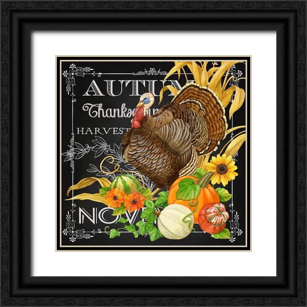 Maday, Jane 20x20 Black Ornate Wood Framed with Double Matting Museum ...