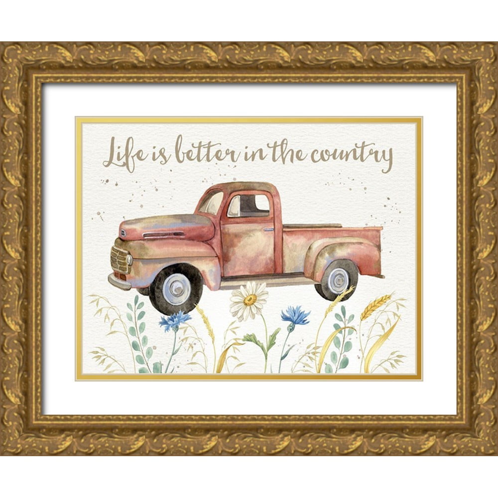 Maday, Jane 24x19 Gold Ornate Wood Framed with Double Matting Museum ...