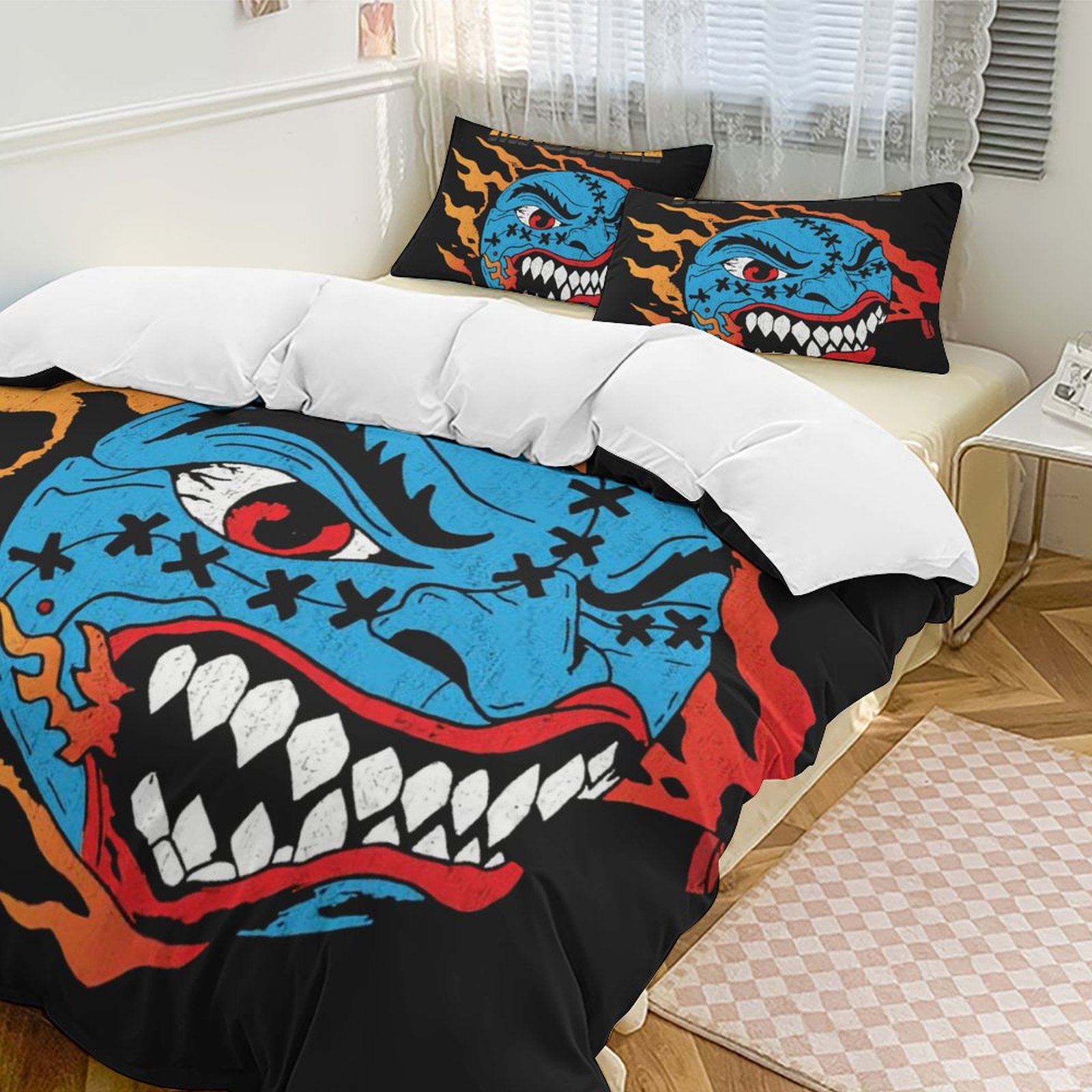 Madballs Anime Cartoon Bedding 3-Piece Set, 79 X 90 Inches, 1 Duvet ...