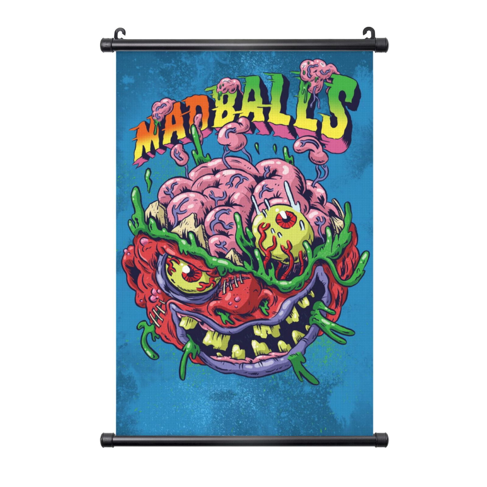 Madballs Posters Wall Hanging Black Plastic Shaft Poster Wall Art ...