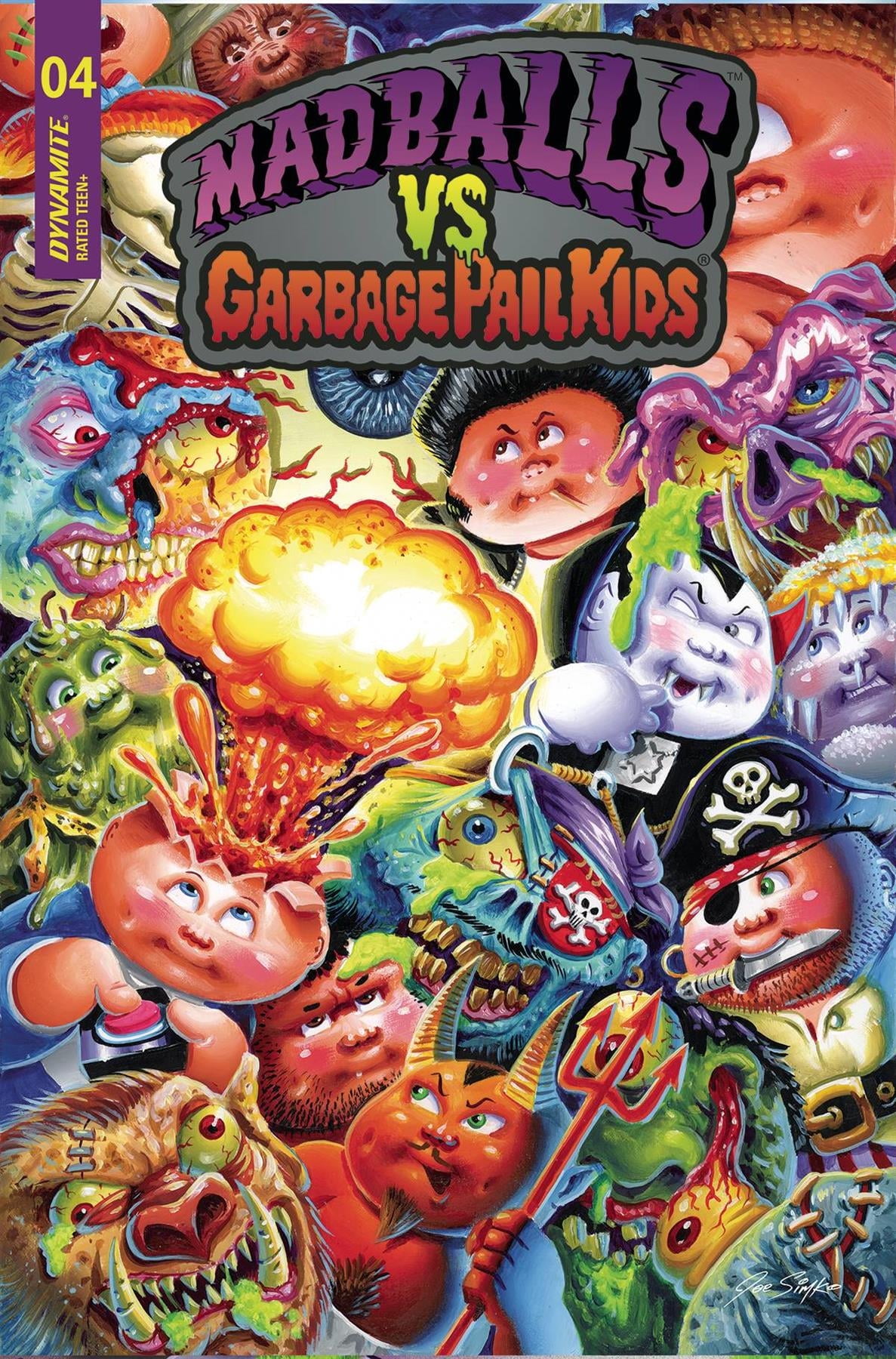 Madballs Vs Garbage Pail Kids #4 Cvr A Simko Dynamite Comic Book ...