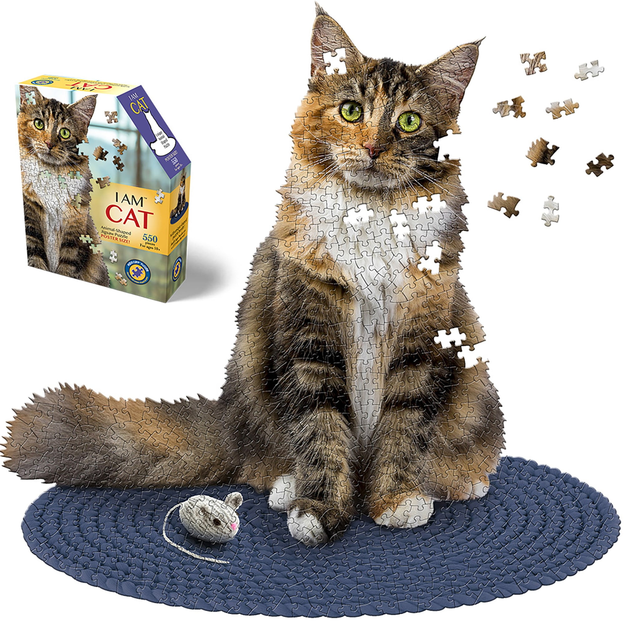 Madd Capp: I Am Cat - 550 Piece Puzzle - Feline Shaped Animal Jigsaw ...