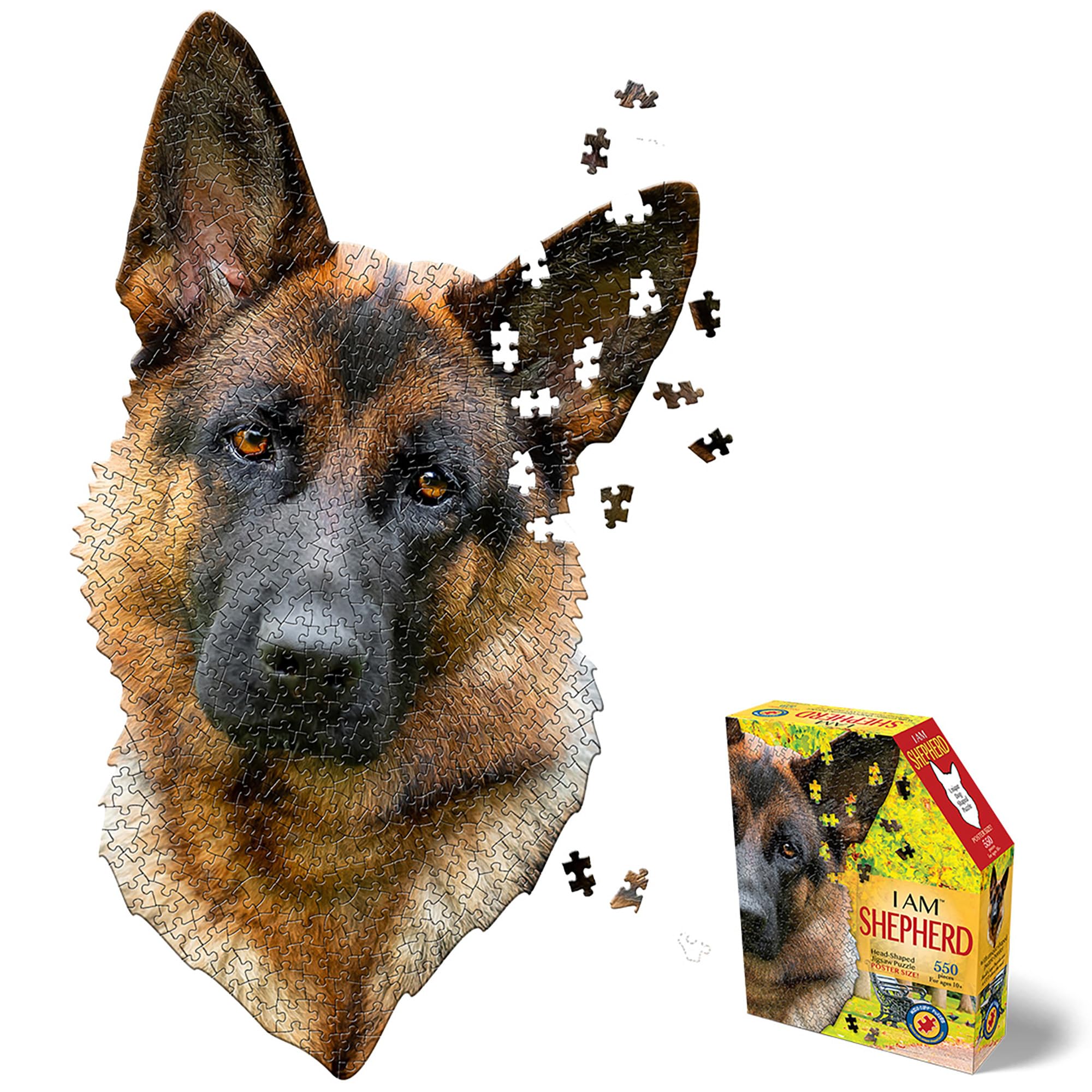 Madd Capp: I Am DHF10 Shepard - 550 Piece Puzzle - Dog Shaped Animal ...