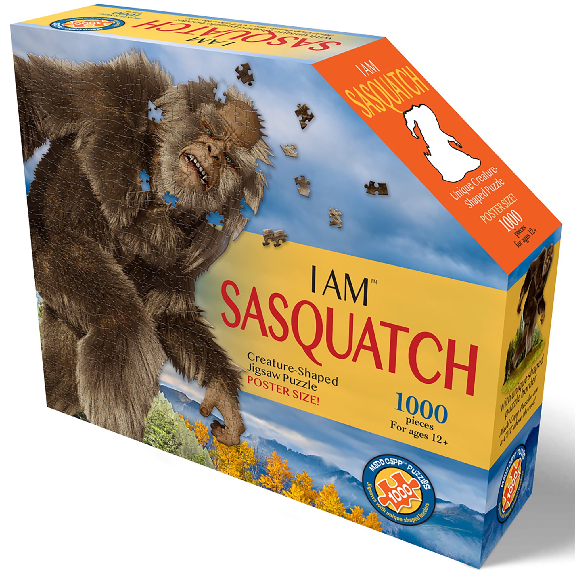 Madd Capp 1000 Piece Sasquatch Jigsaw for Adults - Unique Shaped Border ...