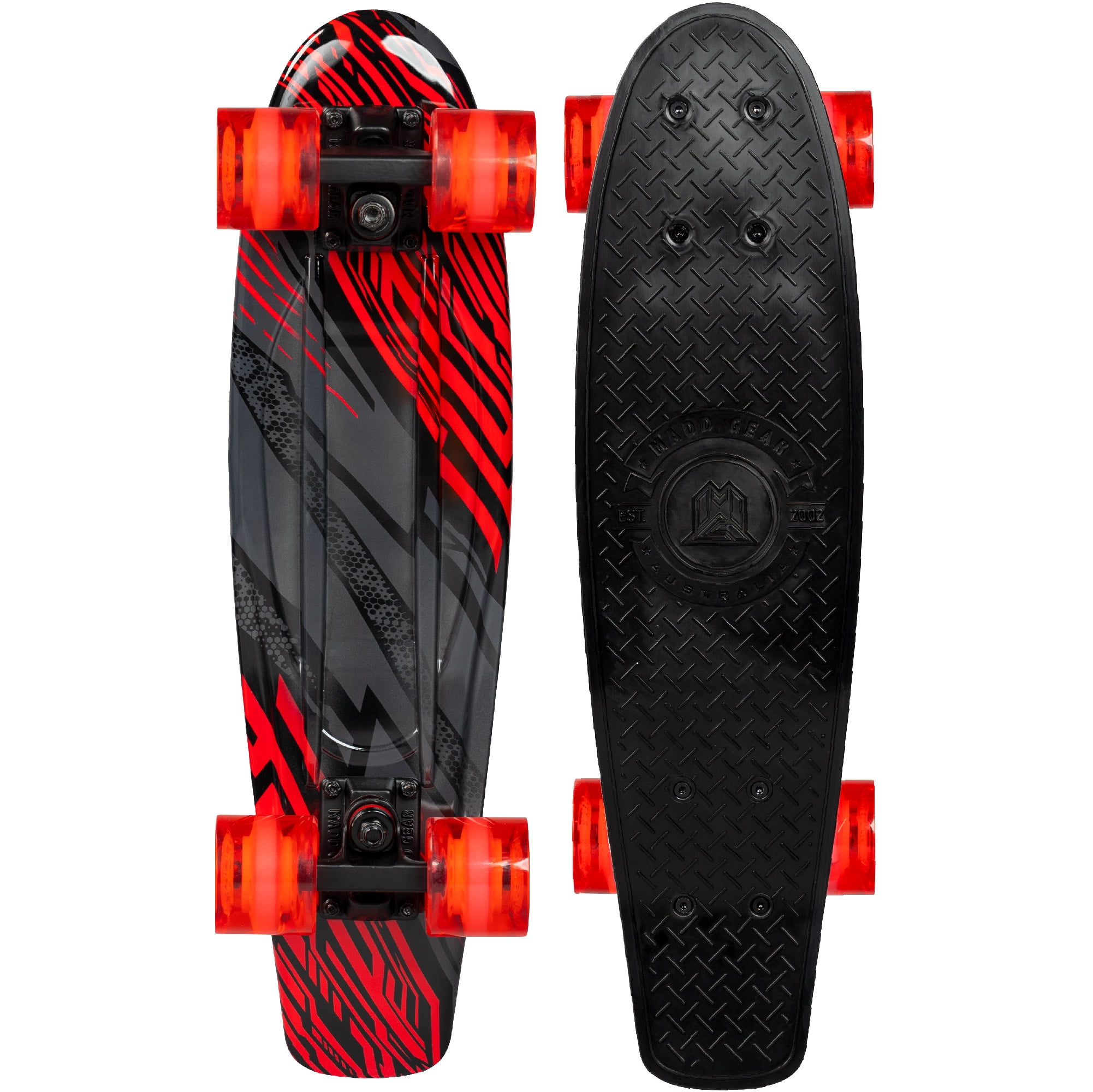 Madd Gear 22" Retro Beginner Skateboard Mini Cruiser - 62 mm Wheels ...