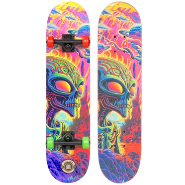 Skateboards for Beginners, 31"x8" Pro Complete Skateboard with 8 Layer ...