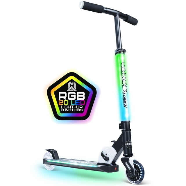 Madd Gear Lumen Light up Scooter RGB Handlebar & Deck 20 Flashing Modes ...