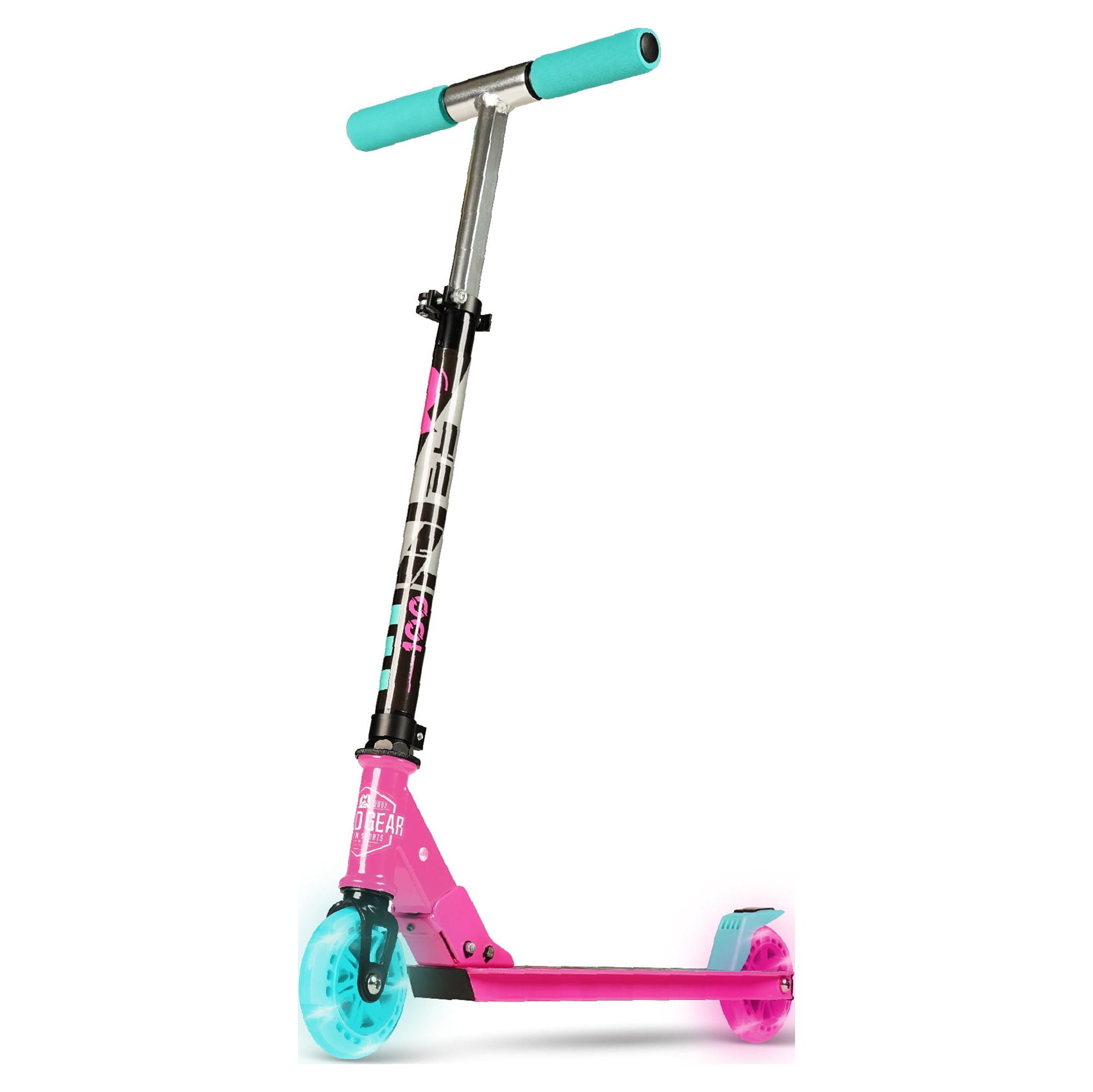 Madd Gear Rize 100 Light-Up Scooter - Teal - LED Light-Up Wheels ...