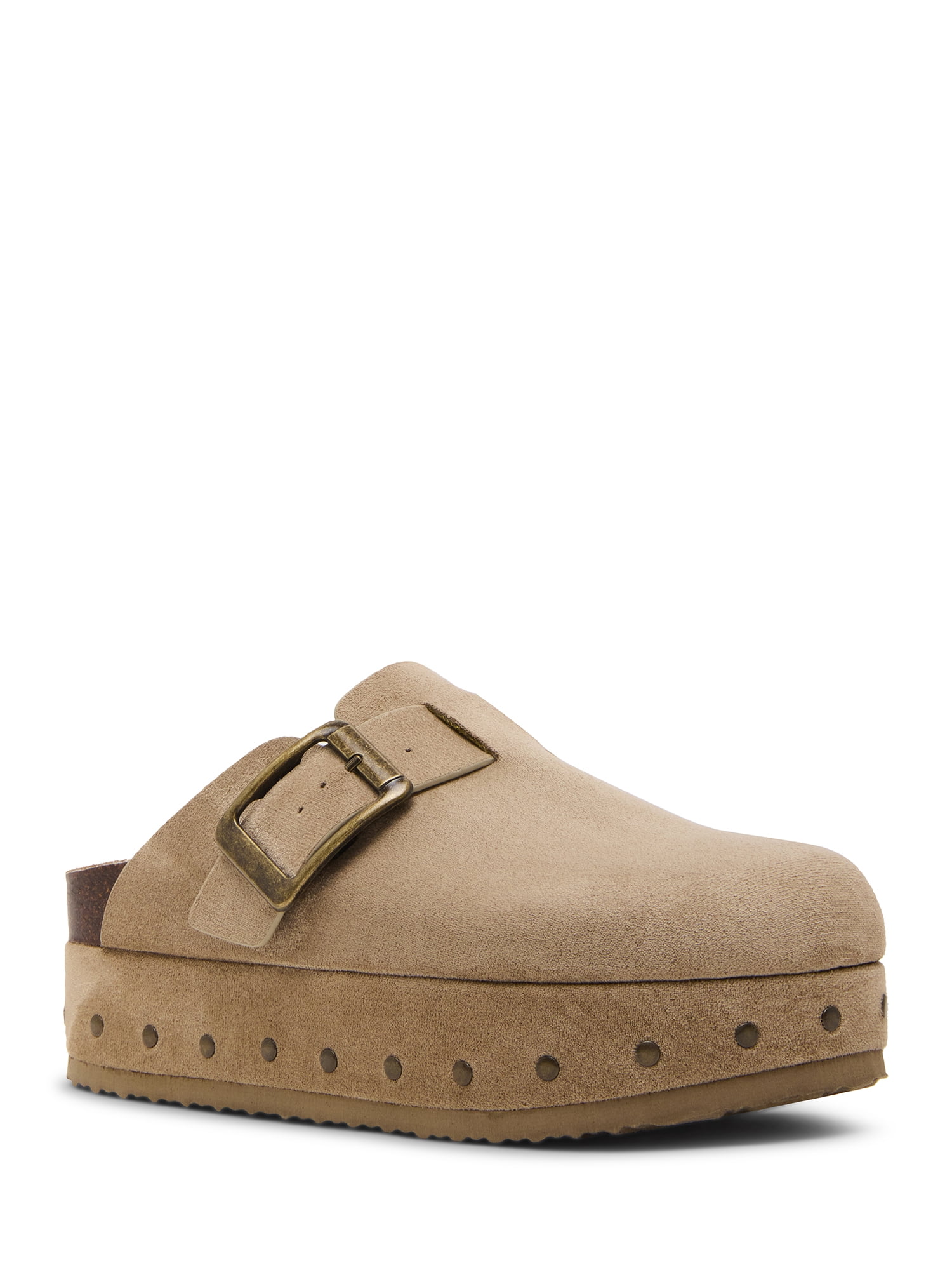 Madden Girl Women's Luna Faux Suede Platform Clogs - Walmart.com