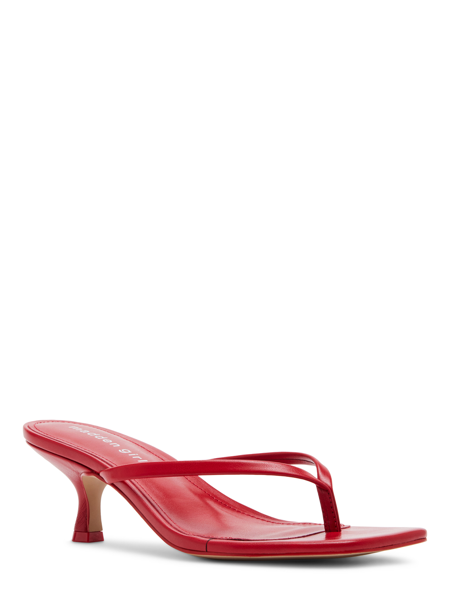 Madden Girl Women's Charlene Thong 2" Kitten Heel Sandal - Walmart.com