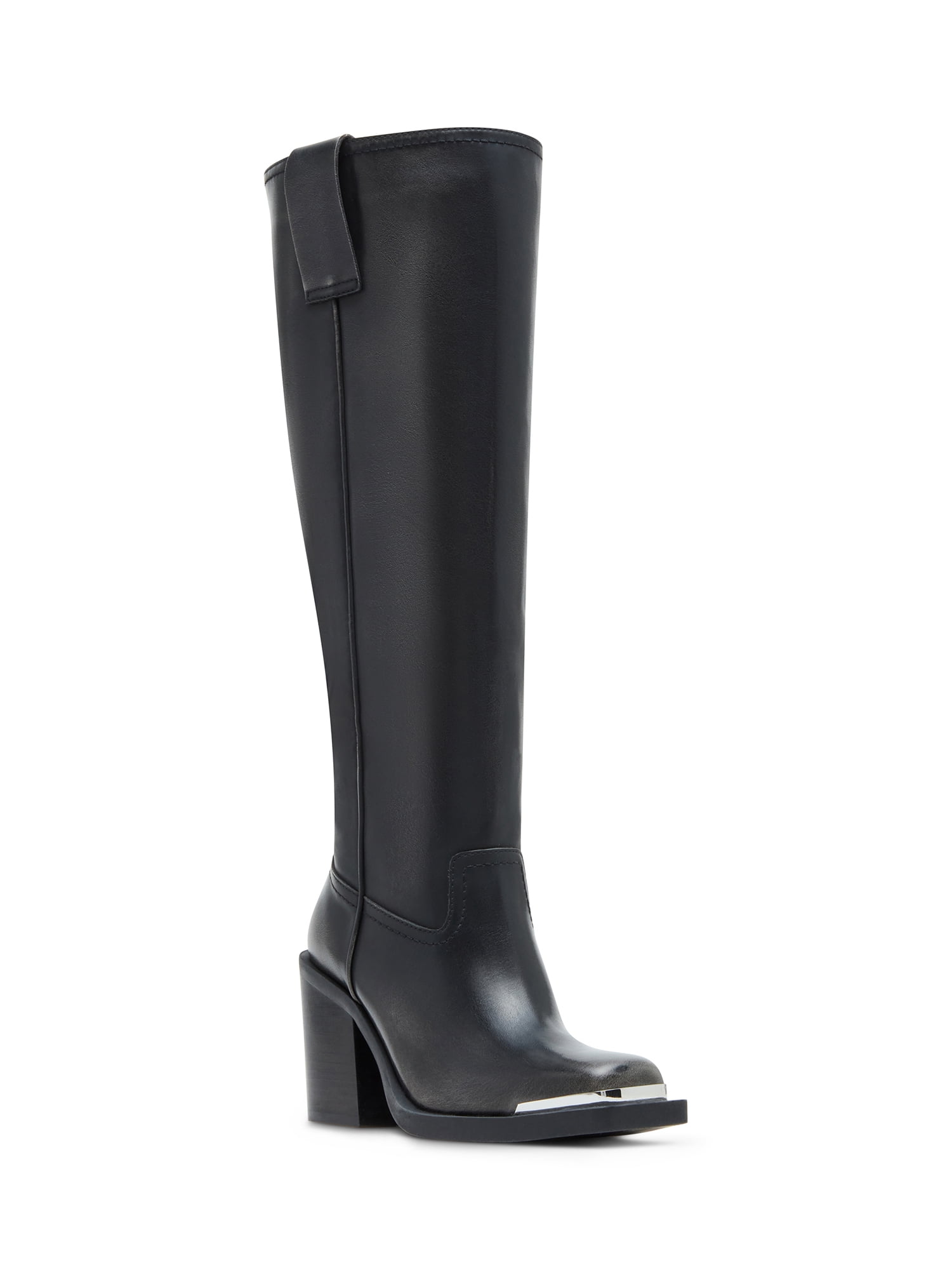 Madden Girl Women's Dollee Tall Western Boots with Toe Detail (Wide ...