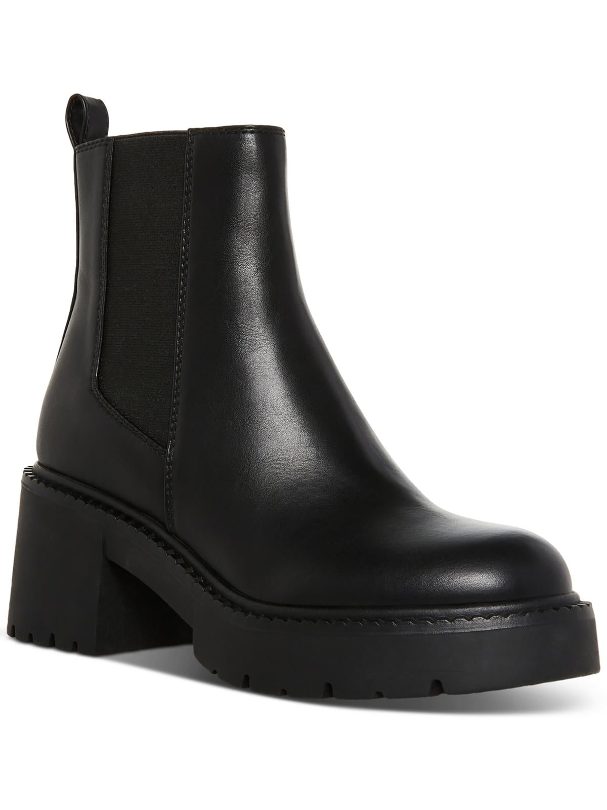 Madden Girl Womens Trust Lugged Sole Faux Leather Chelsea Boots ...