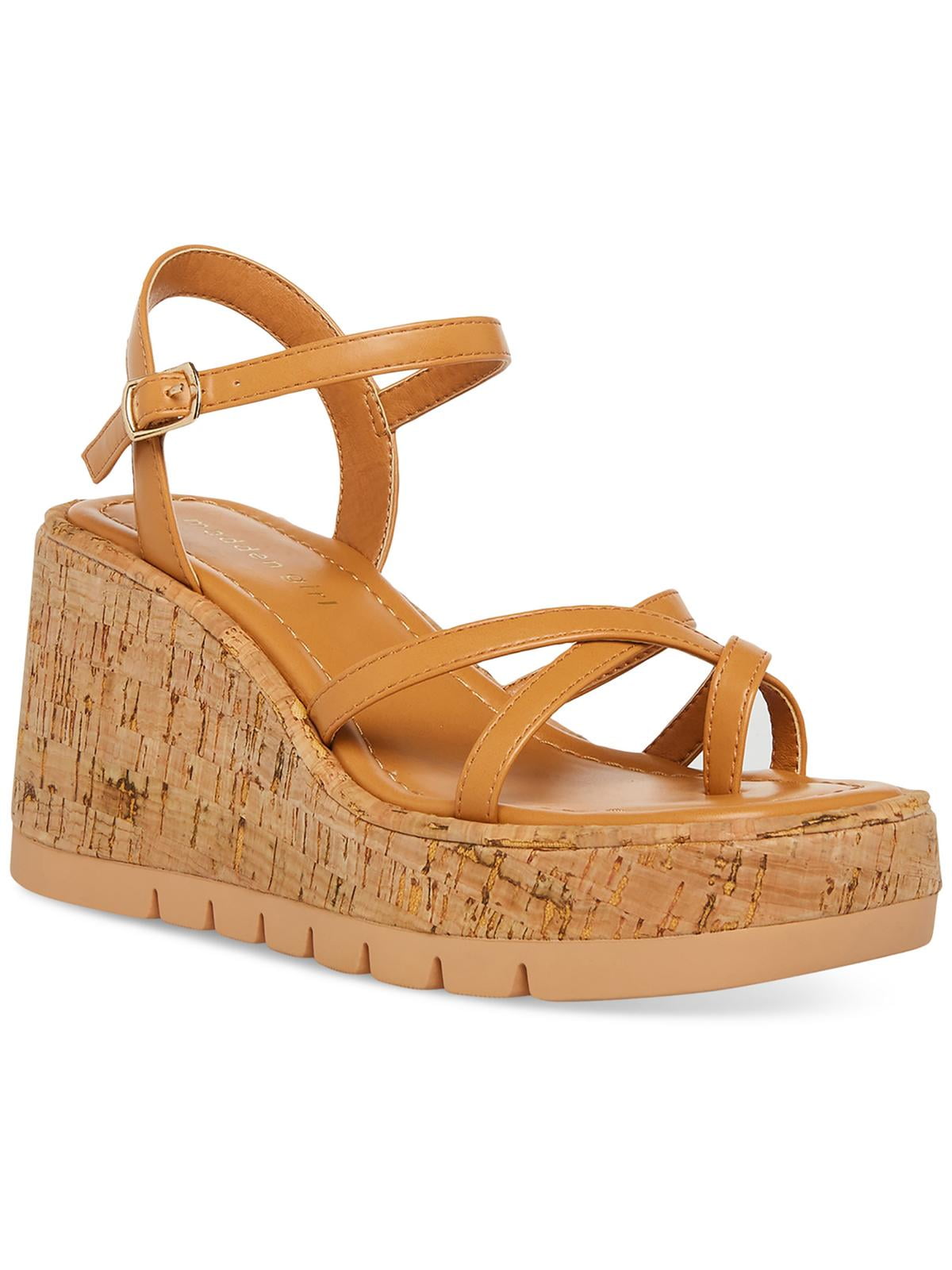 Madden Girl Womens Vault-C Faux Leather Dressy Wedge Sandals - Walmart.com