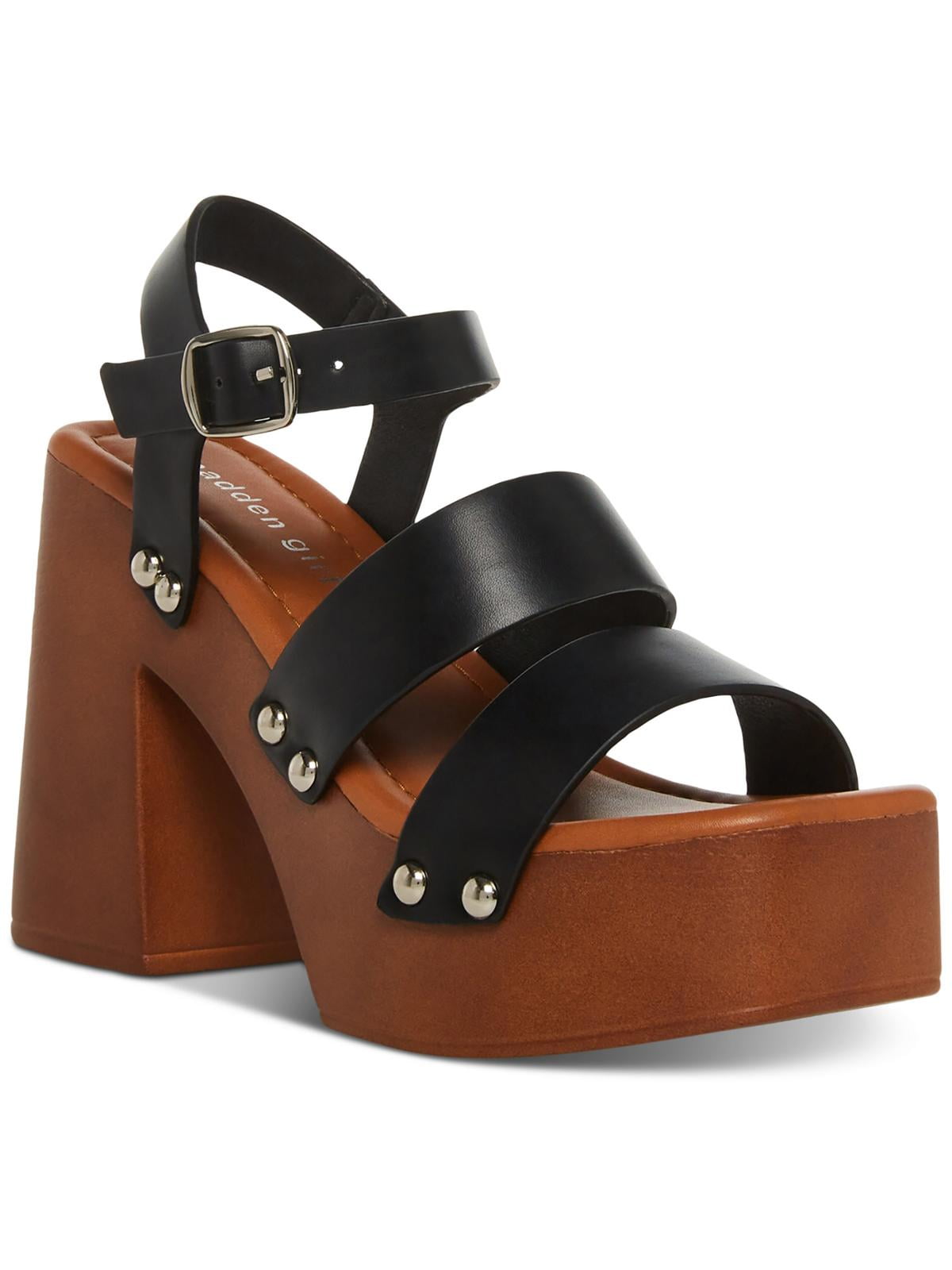 Madden Girl Womens Greenvil Faux Leather Studded Platform Sandals ...