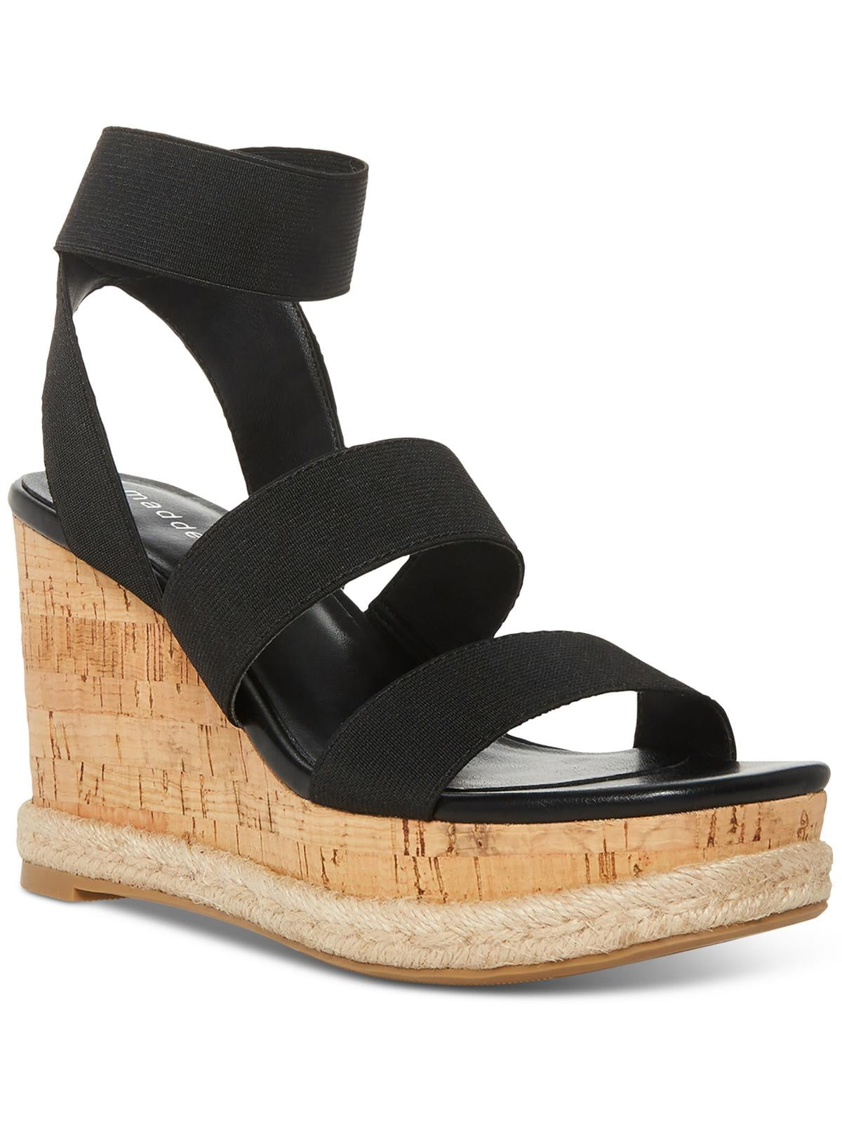 Madden Girl Womens Marandaa Slip On Strappy Wedge Sandals - Walmart.com