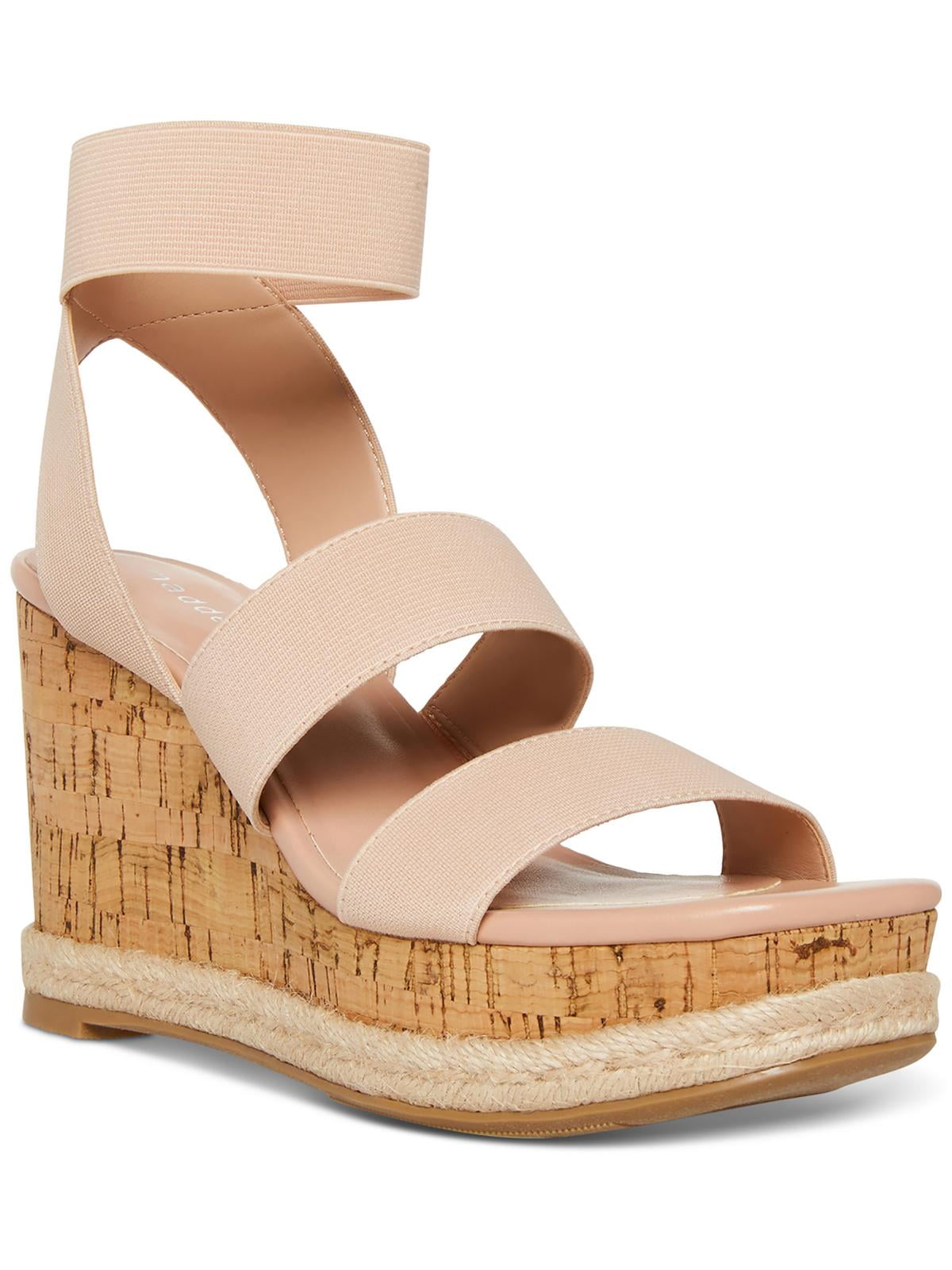 Madden Girl Womens Marandaa Slip On Strappy Wedge Sandals - Walmart.com