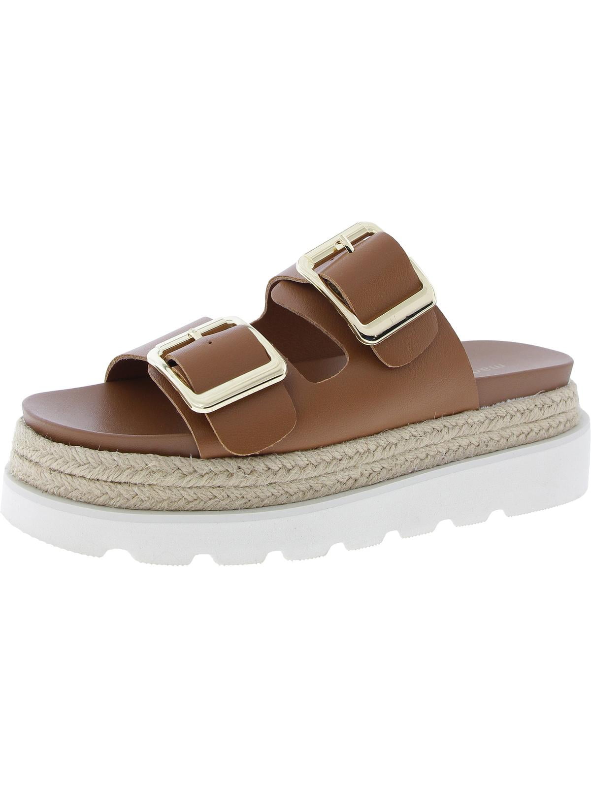 Madden Girl Womens Mythicall Woven Buckle Platform Sandals - Walmart.com