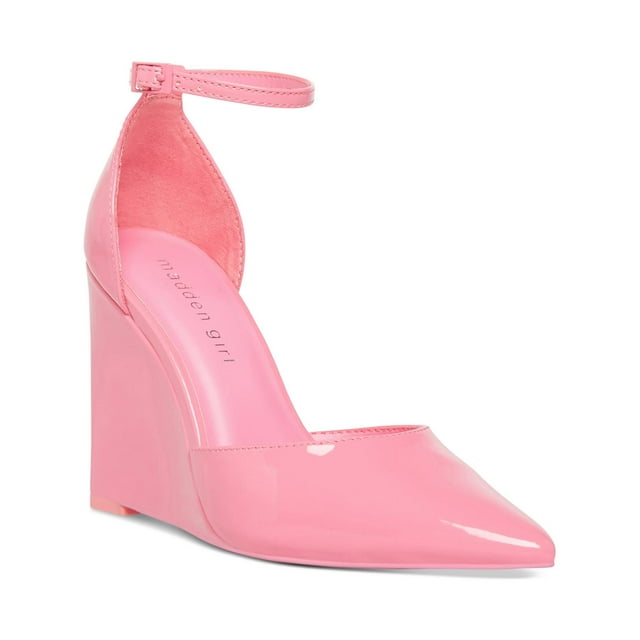 Madden Girl Womens Standout Patent Pointed Toe Wedge Heels - Walmart.com