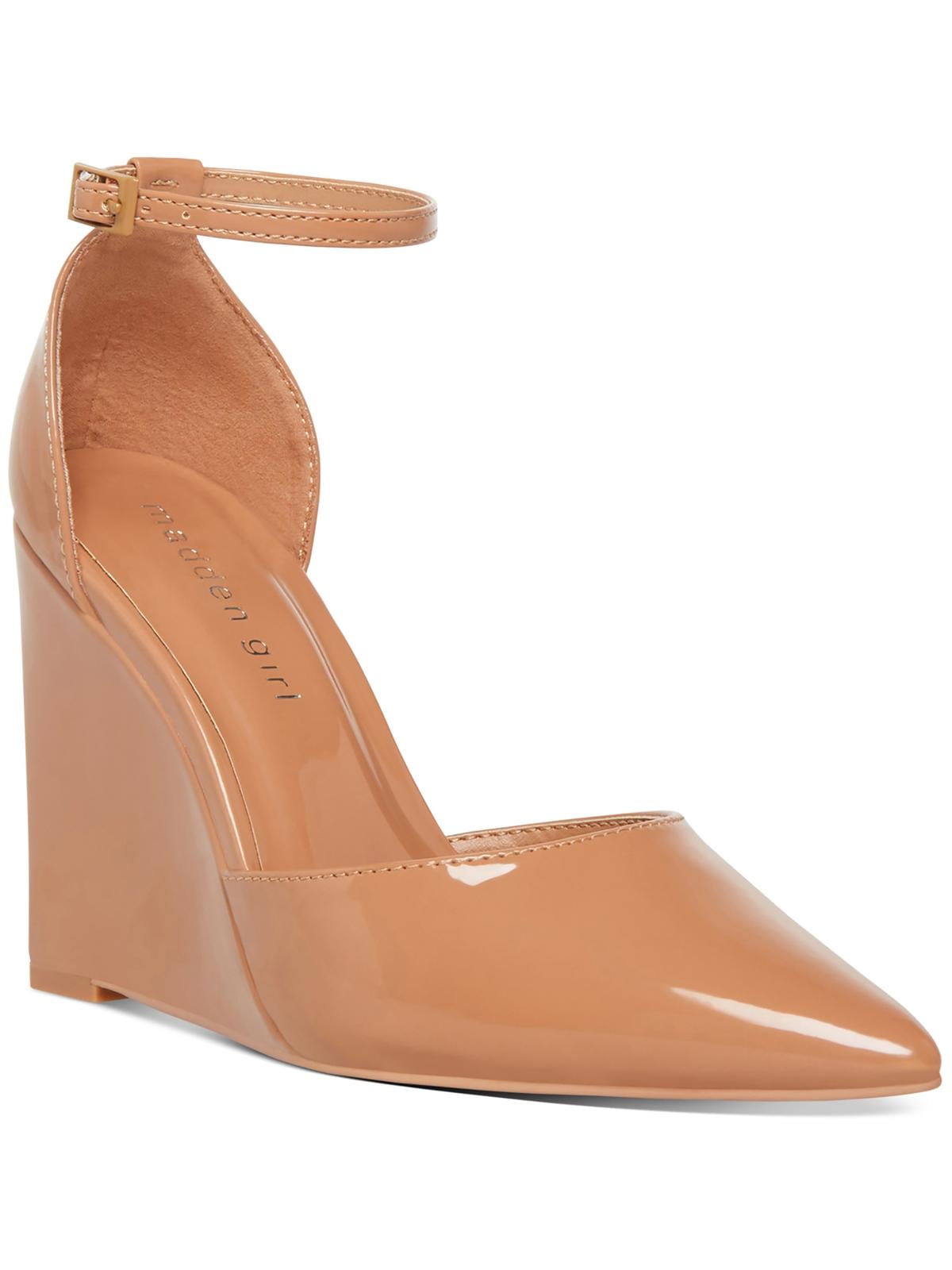Madden Girl Womens Standout Patent Pointed Toe Wedge Heels - Walmart.com